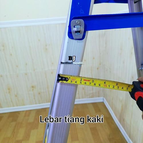 Jual Tangga Lipat 2 Meter Alumunium / Tangga 2 Fungsi Kuat Kokoh ...