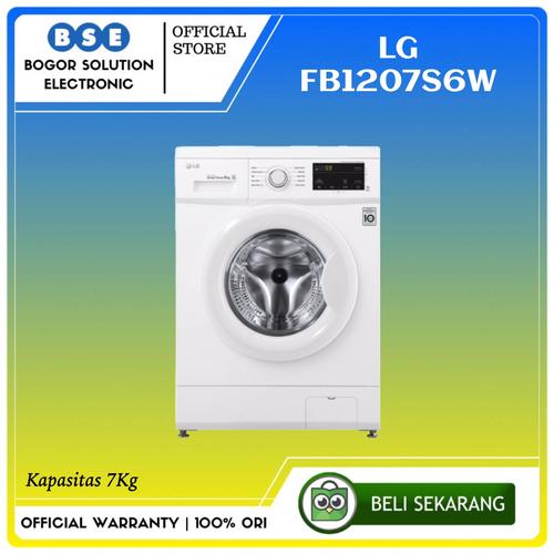 Promo Mesin Cuci Front Loading 7 Kg LG FB1207S6W w/ AI DD 7Kg Inverter ...