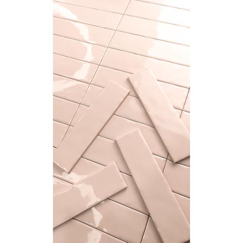 Jual Subway Tile Merk Venus Takko Pink Ballerina Wave Glossy 20x5cm ...