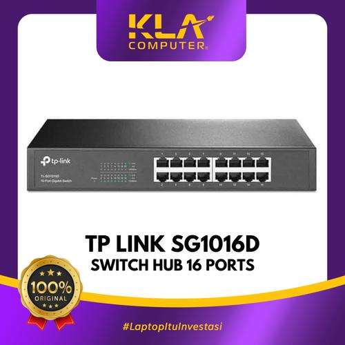 Promo TP-Link TL-SG1016D TPLINK 16 Port Gigabit Desktop/Rackmount ...