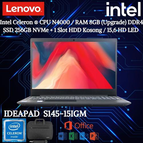 Jual Lenovo Ideapad S145-15IGM Celeron N4000 Ram 8GB Ssd 256GB+HDD1TB 15"HD - RAM 8GB - Jakarta ...