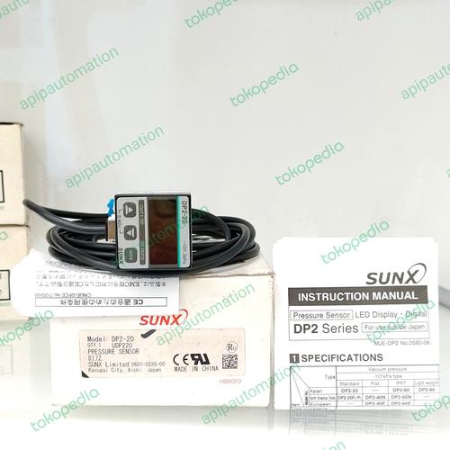 Jual SUNX Digital pressure Sensor DP2-20 12-24V DC NPN Output 15Psi ...