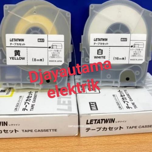 Jual Tape Label Letatwin LM-TP505W / LM-TP505Y / LM-TP505T Max Marking ...