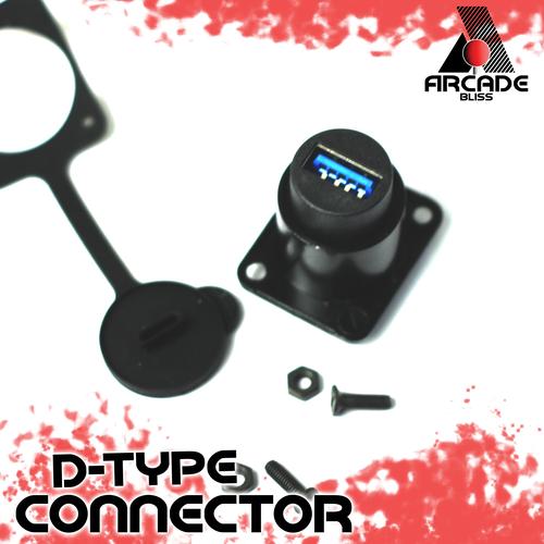 Jual Connector D Type Panel like Neutrik USB Passthrough for DIY Arcade ...