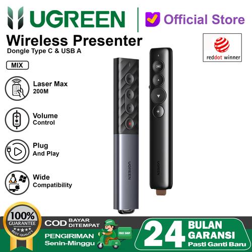 Jual Laser Pointer Remote Control Presenter Wireless 2.4ghz UGREEN - 80136 - Jakarta Pusat ...