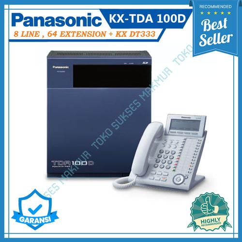 Jual Pabx Panasonic KX-TDA 100 / KX-TDA 100DBP + Key Telepon KX-DT333 ...