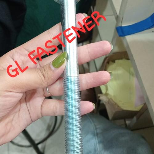 Jual Baut Mur Putih / BMP M16 x 150 mm Drat 2.0 Galvanis Putih / Half ...