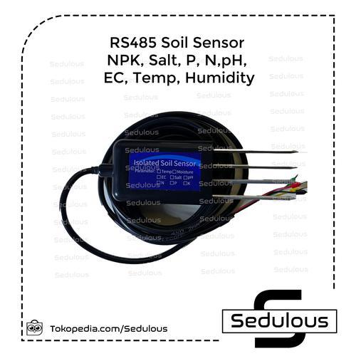 Jual RS485 Soil NPK PH EC Temp humidity Sensor tester 8 in 1 soil ...