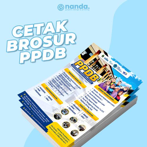 Jual CETAK SATUAN BROSUR FLYER SELEMBARAN A4, A5, A6 PPDB SEKOLAH - A5 ...