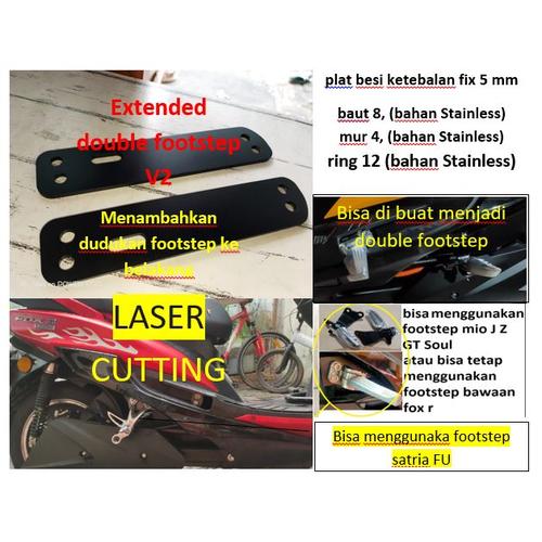 Jual extended Double footstep belakang FOX r - single footstep - Kota ...
