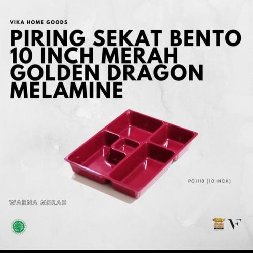 Jual Piring Sekat 5 Melamin Bento 10" Isi Bento Set Bento Box Dragon ...
