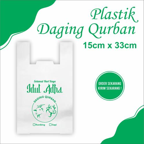 Promo Isi 25pcs Size 15cm X 33cm Plastik Idul Adha Plastik Qurban Kantong Daging Plastik