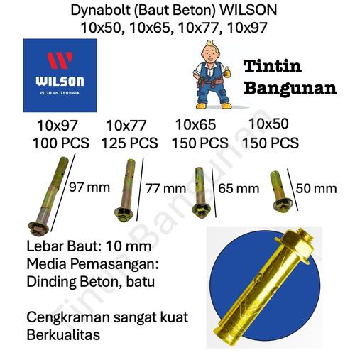 Jual Dynabolt (Baut Beton) WILSON isi Kotak/ dynabolt/ dinabolt ...