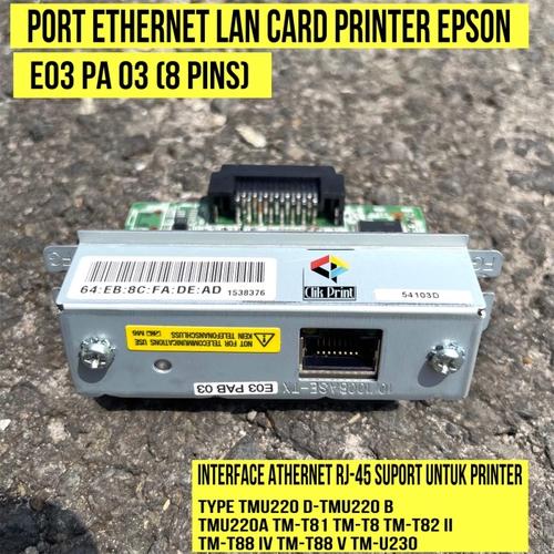 Jual Port Ethernet Lan Card Printer Epson Tmu220 Tm81 Tm82 - Jakarta ...