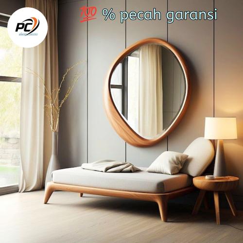 Jual cermin dinding minimalis 60 cm / cermin unik modern jati - Kab ...
