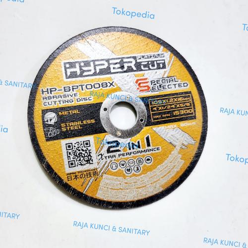 Jual Mata Batu Potong Besi Stainless 4" x 1,2mm HYPER - Mata Batu ...
