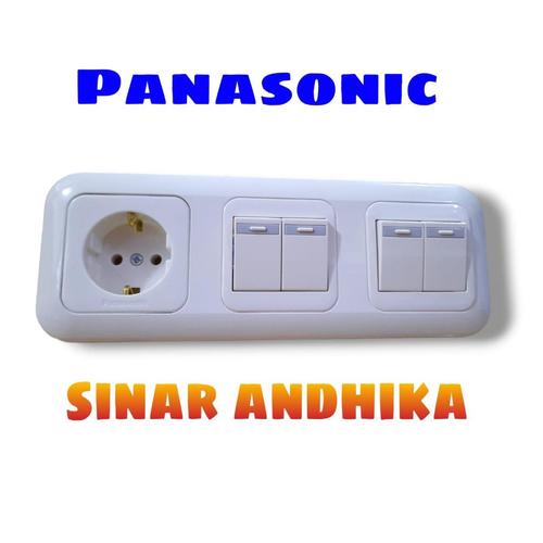 Jual PRIMA STOP KONTAK PANASONIC NCP+SAKLAR SERI KECIL DOUBLE - Kota ...