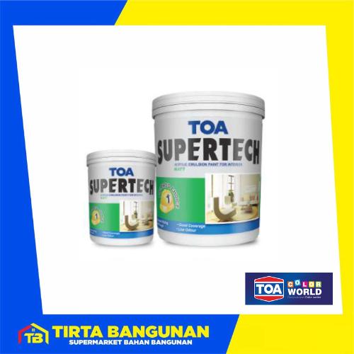 Jual Toa Supertech Cat Tembok Interior/ Cat Tembok Tinting Harga By ...