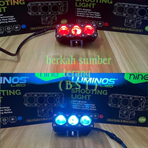 Jual luminos q9 pro mini projie universal blue lens hi lo beam lampu ...