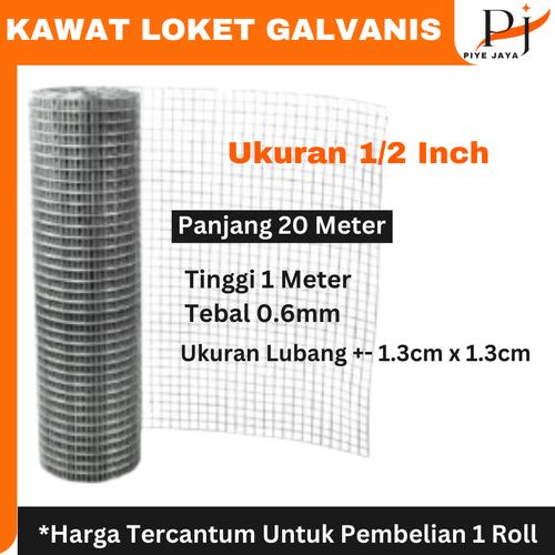 Promo Kawat Ram Loket Galvanis 1/2 Inch 3/4 Inch 1 Inch Untuk Pagar ...