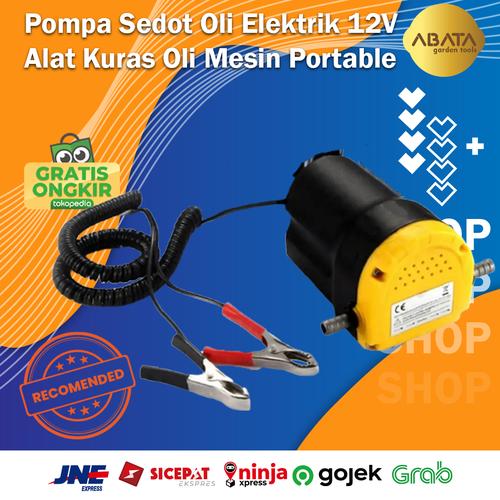 Jual Pompa Oli Drum Elektrik 12V Alat Sedot Oli Mobil Pompa Transfer ...