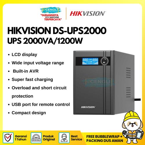 Promo UPS Hikvision DS-UPS2000 2000VA 1200W Uninterruptible Power ...