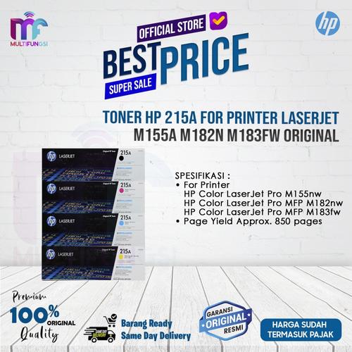 Promo HP 215A LaserJet Toner Cartridge M155, MFP M182, MFP M183 Series ...