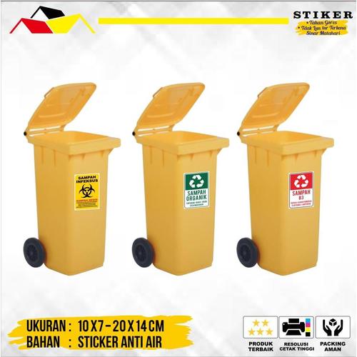 Jual Sticker label penanda jenis smpah / Sticker Label Sampah / label ...