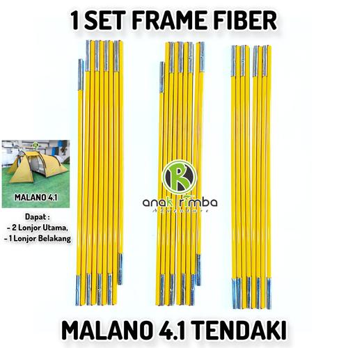 Jual 1 SET FRAME FIBER MALANO 4.1 TENDAKI TENDA DOME KAPASITAS 4 ORANG ...