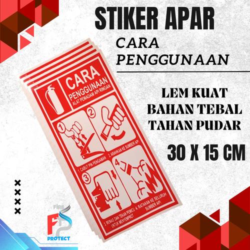 Jual Stiker tata cara penggunaan apar 30 X 15 CM - Jakarta Barat - FIRE ...