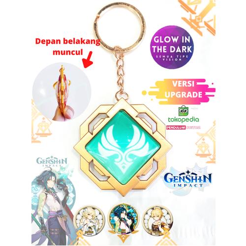 Promo Gantungan kunci Vision Genshin Impact keychain ANEMO Liyue ...