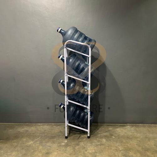 Jual RAK GALON AIR 4 SUSUN EKONOMIS MURAH // RAK GALON MIRING - Putih ...