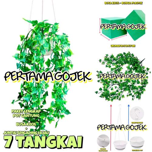 Jual Bunga Plastik/Rumput Plastik/Daun Rambat Plastik/Juntai Srigading ...