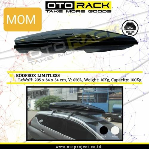 Jual Palet Roof Box + Cross Bar Limitless Otorack 650L All New PAJERO ...