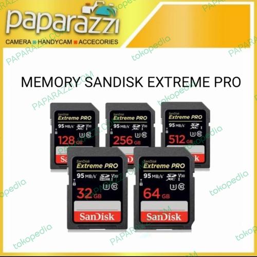Jual MEMORY SANDISK EXTREME PRO 16GB.32GB.64GB 128GB .256GB - 128 GB ...