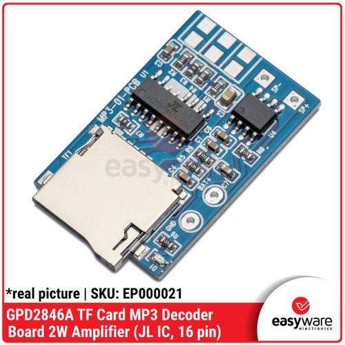 Jual GPD2846A TF Card MP3 Decoder Board 2W Amplifier module like ...