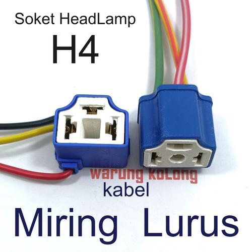 Jual SOKET LAMPU BESAR MOBIL HEAD LAMP H4 PITING 3 KERAMIK UTAMA MURAH ...