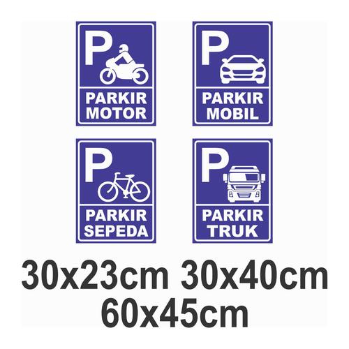 Jual STIKER PARKIR MOTOR SEPEDA MOBIL - P MOBIL, 60x45cm - Jakarta ...
