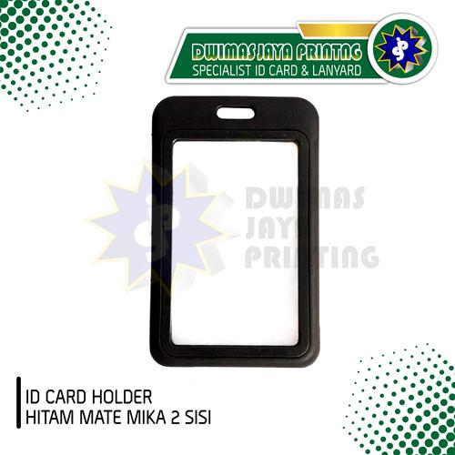 Jual Tempat ID Card - Holder ID Card / Frame ID Card 2 Sisi - HITAM ...