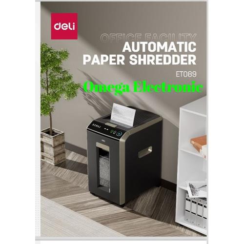 Jual Deli ET089 Paper Shredder Mesin Penghancur Kertas Auto Feeder 150 ...