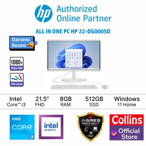 Promo ALL IN ONE PC HP 22-DG0005D i3-N300 8GB 512GB 21,5" FHD IPS OHS ...