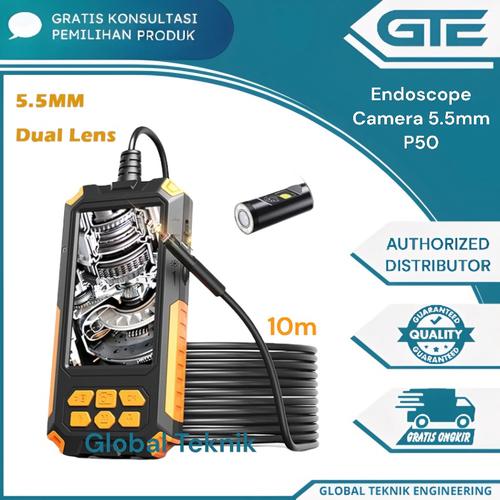 Jual DUAL LENS Endoscope Camera 5.5mm P50 Inspection Borescope Kamera ...