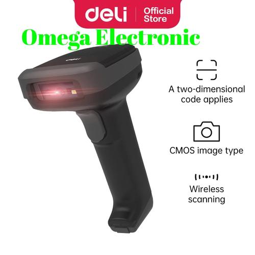 Jual Deli ES221 Wireless Barcode Scanner 1D 2D LED Light Cepat dan ...