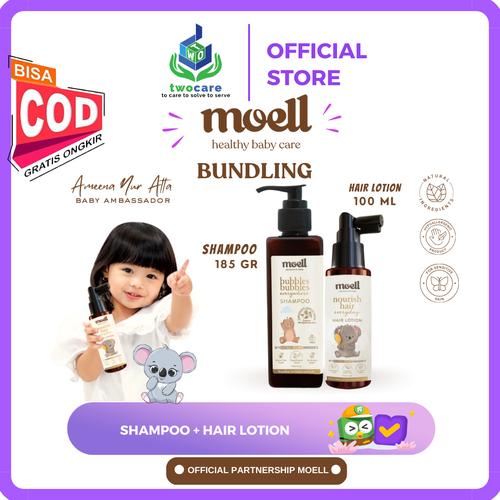 Jual Moell Bundling Nourish Hair Everyday Hair Lotion 100ml & Bubbles ...