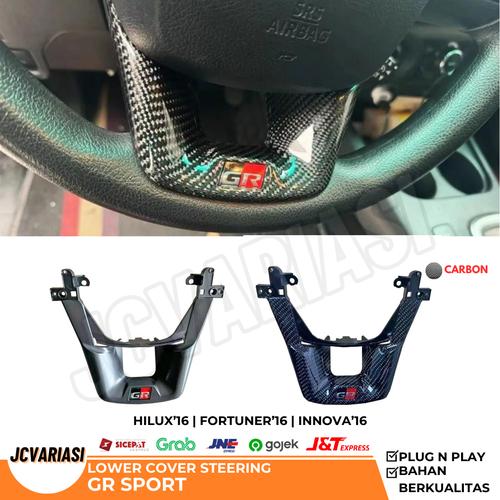 Jual Toyota Hilux Revo Rocco Fortuner Innova Steering Wheel Panel Cover ...