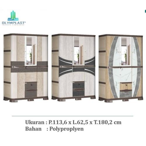 Promo Lemari Pakaian Plastik 2 Pintu / 3 Pintu | Lemari Baju Plastik ...