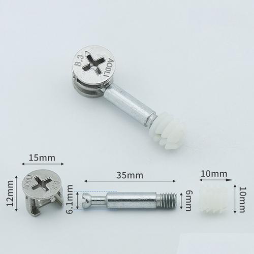 Jual 20sets Minifix Baut Knock Down 3.5cm KOMPLIT SET / Sambungan Kayu ...