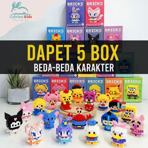 Jual Paket 5PCS Bricks Lego Nano Block Karakter Kartun Mainan Balok ...