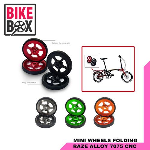 Jual MINI WHEELS - EASY WHEEL ROLLER RODA KECIL RAZE ALLOY CNC FOLDING ...