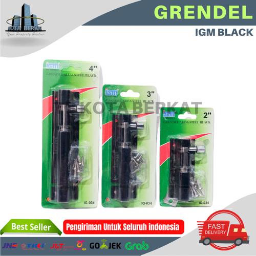 Jual GRENDEL IGM / GRENDEL HITAM / GRENDEL JENDELA IGM / GRENDEL PINTU ...